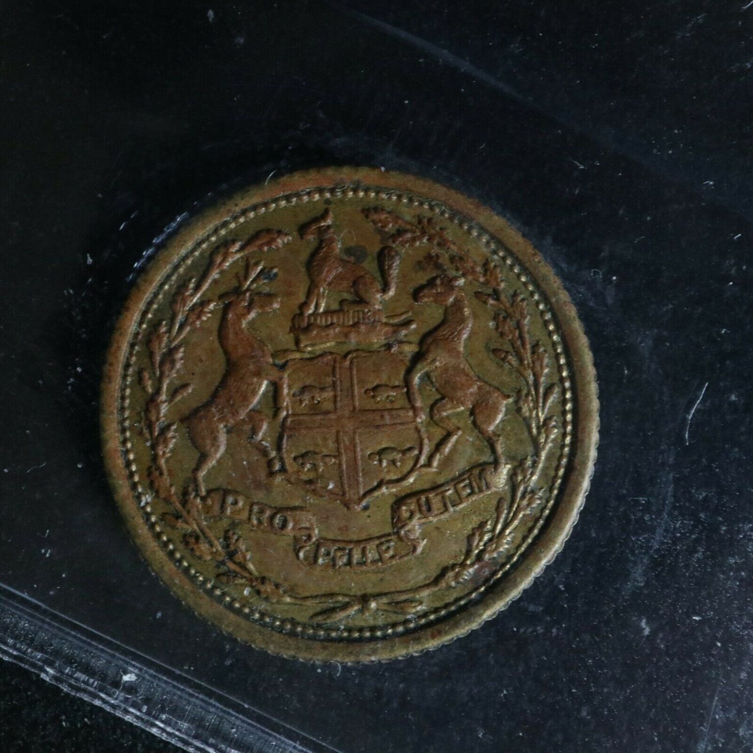 FT-4 ICCS MS-60 1/8 Made Beaver Hudson's Bay Company HBC token Canada ...