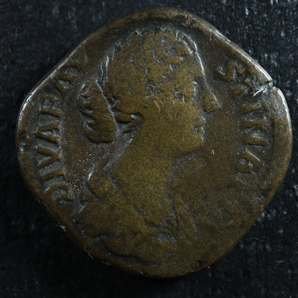 Faustina Junior Sestertius 176-180 Rome RIC 1693 Aeternitas Sesterce ...