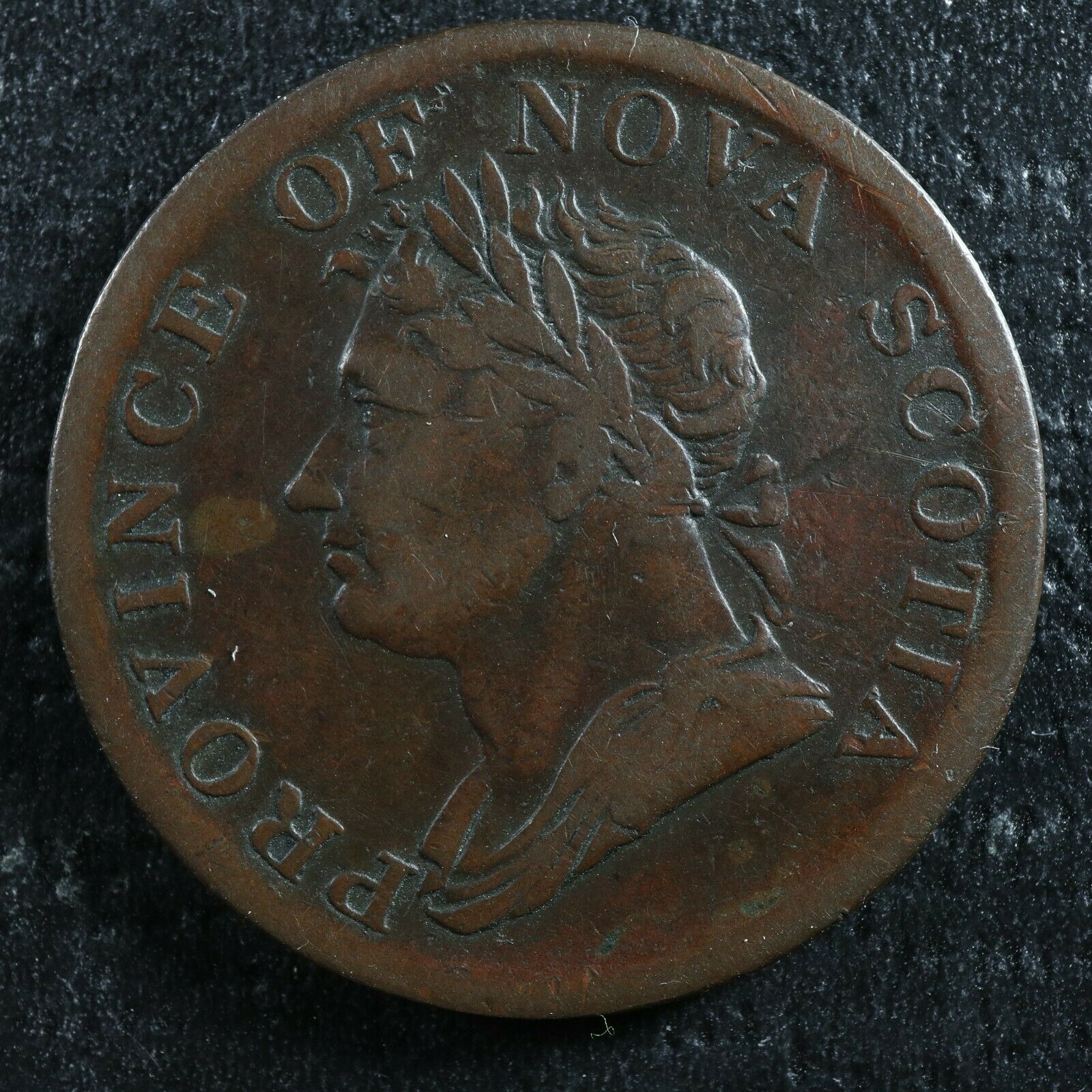 NS-1D3 Halfpenny 1832 Canada token Nova Scotia Thistle Breton 871 – Jetons Canada