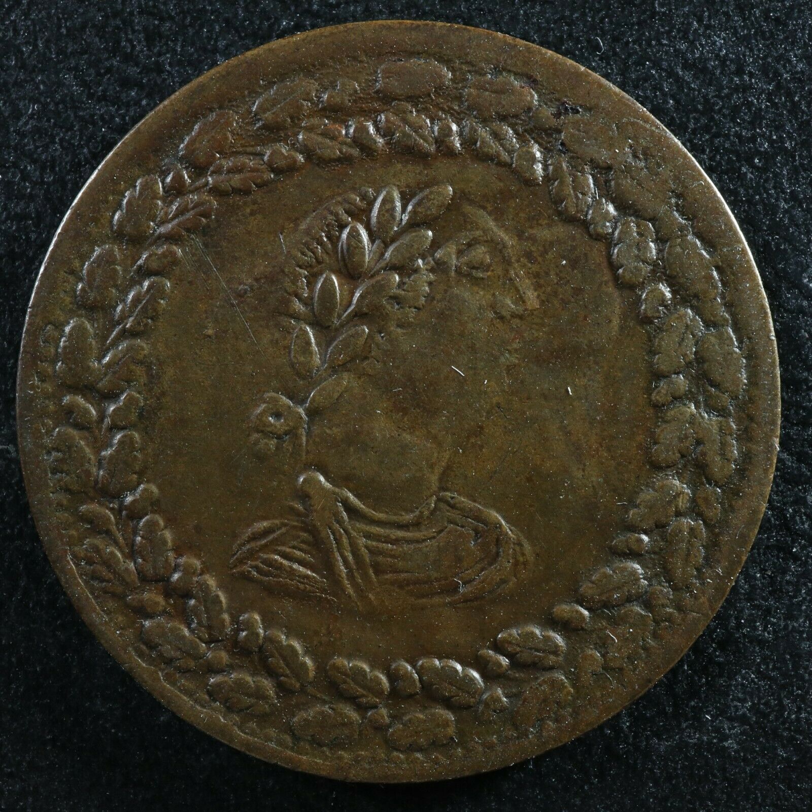 LC-48B2 TF-17 Halfpenny token 1812 Lower Bas Canada Quebec Tiffin Breton 960 – Jetons Canada