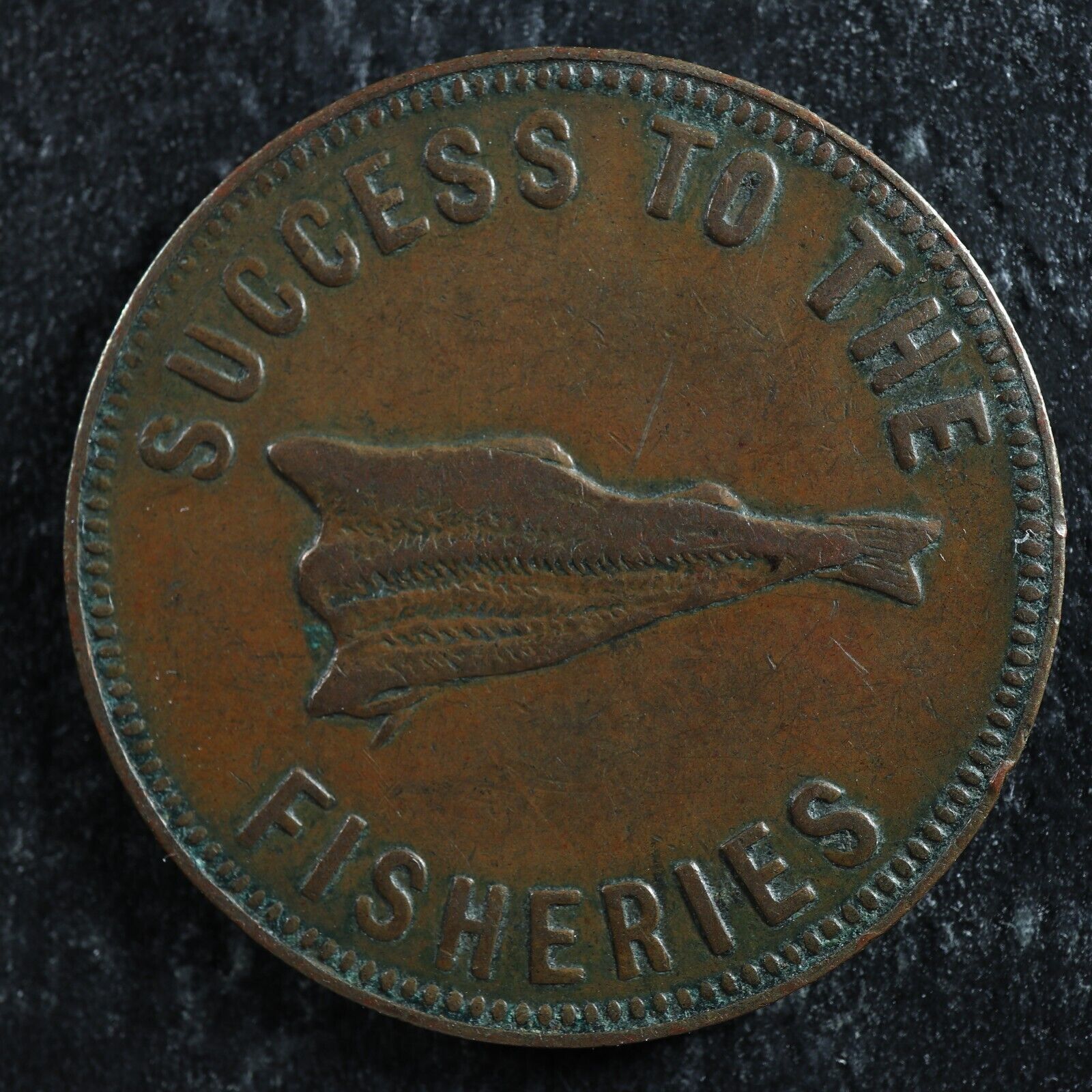 PE-5B1 Halfpenny token Canada PEI Prince Edward Island Hook c. 1860 ...