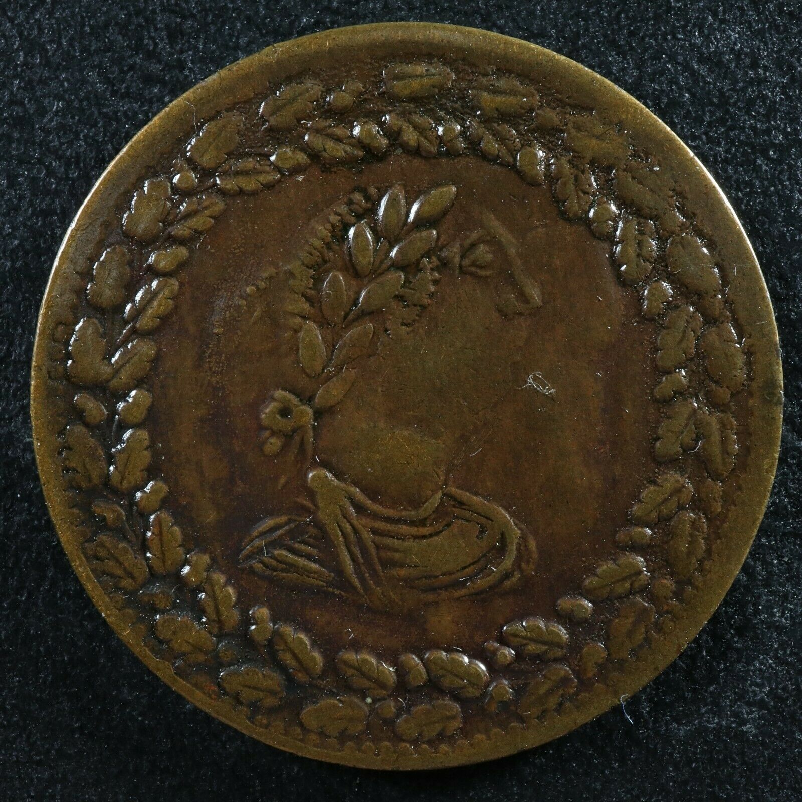 LC-48B2 TF-17 Halfpenny token 1812 Lower Bas Canada Quebec Tiffin Breton 960 – Jetons Canada