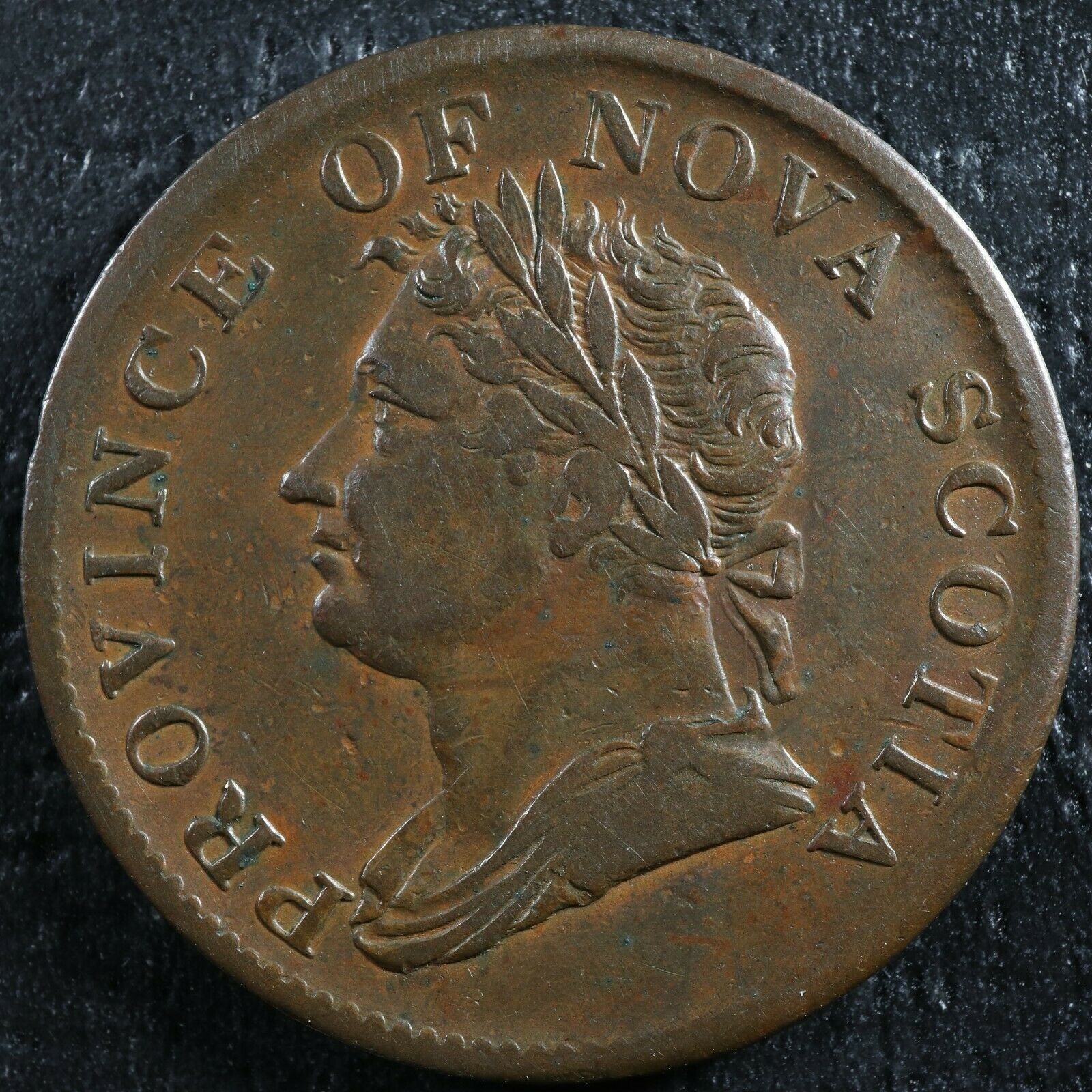 NS-1D3 Halfpenny 1832 Canada token Nova Scotia Thistle Breton 871 ...