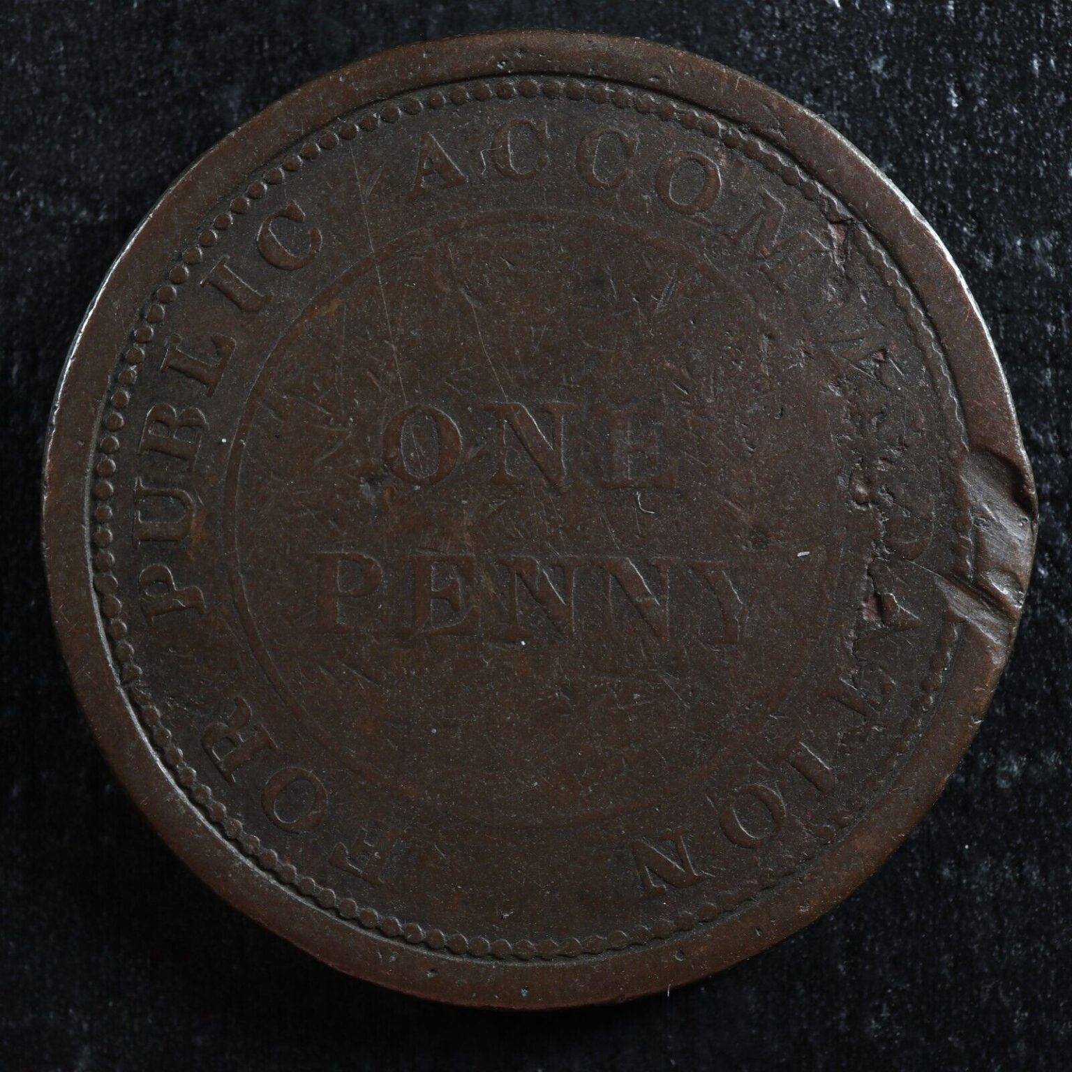 AM-4 Pure copper preferable paper token Canada Irishman Breton 1009 ...