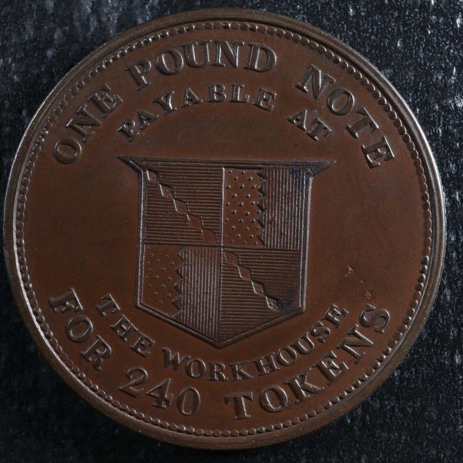 One penny token 1813 Birmingham The Workhouse Withers 403a – Jetons Canada