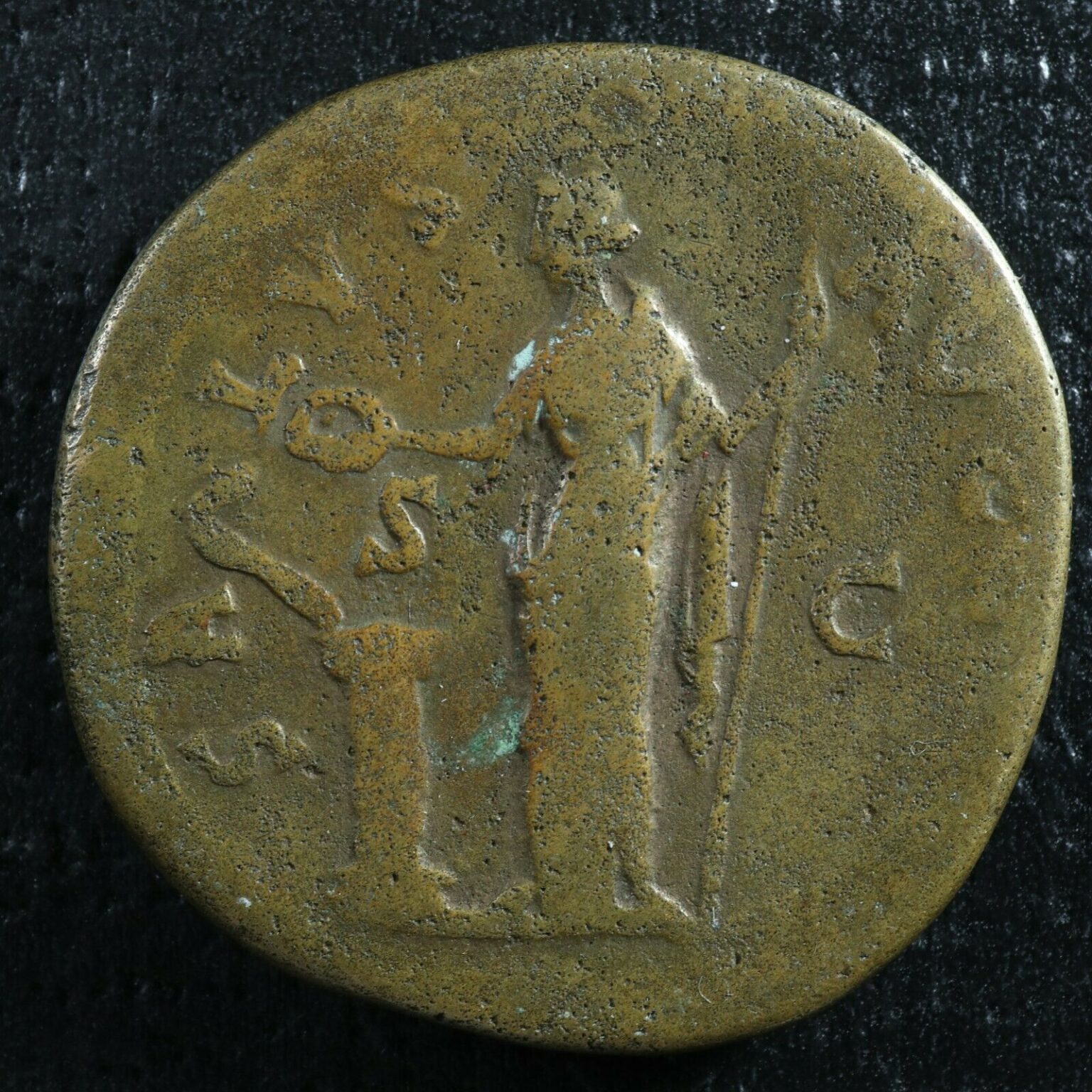 Antoninus Pius Sestertius 152-153 Rome RIC 906 Salus Sesterce – Jetons ...