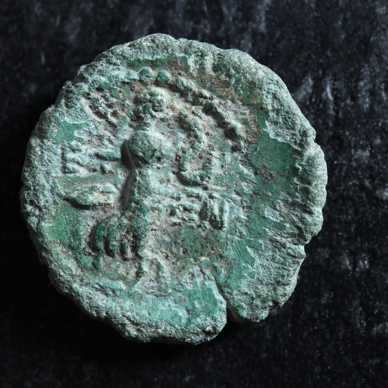 Etenna Pisidia AE14 1st century BC Nymph + Two men – Jetons Canada