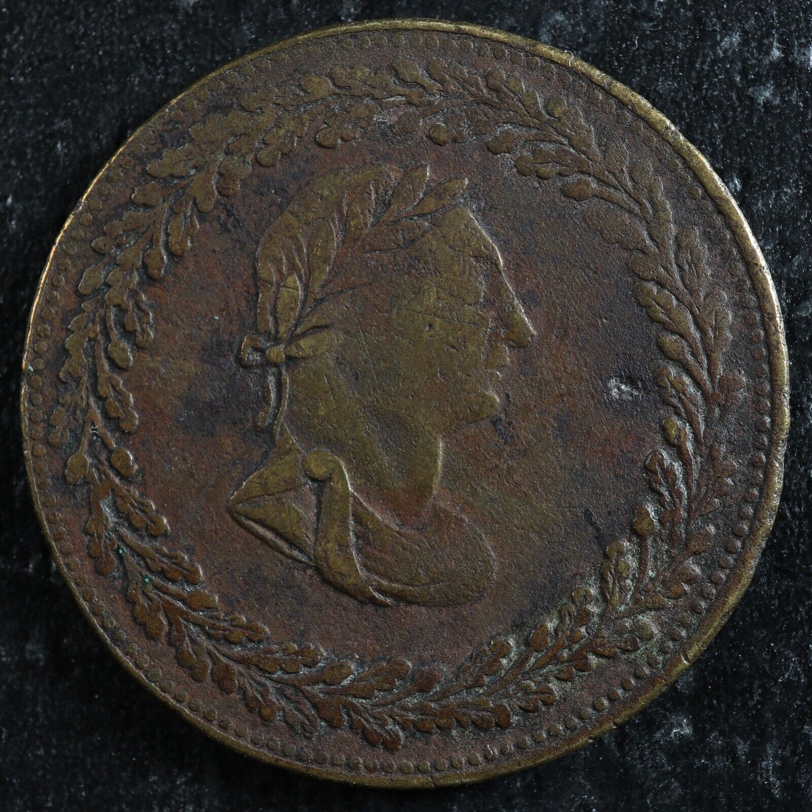 LC-48-18 Halfpenny token 1812 Lower Bas Canada Quebec Tiffin Breton 960 – Jetons Canada