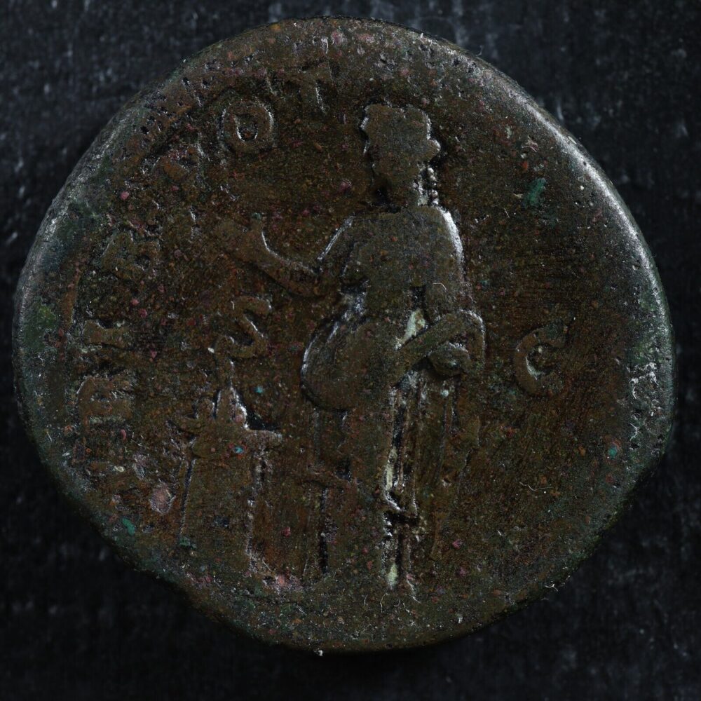 Antoninus Pius as Caesar Sestertius 138 Rome Pietas Sesterce Antonin le ...