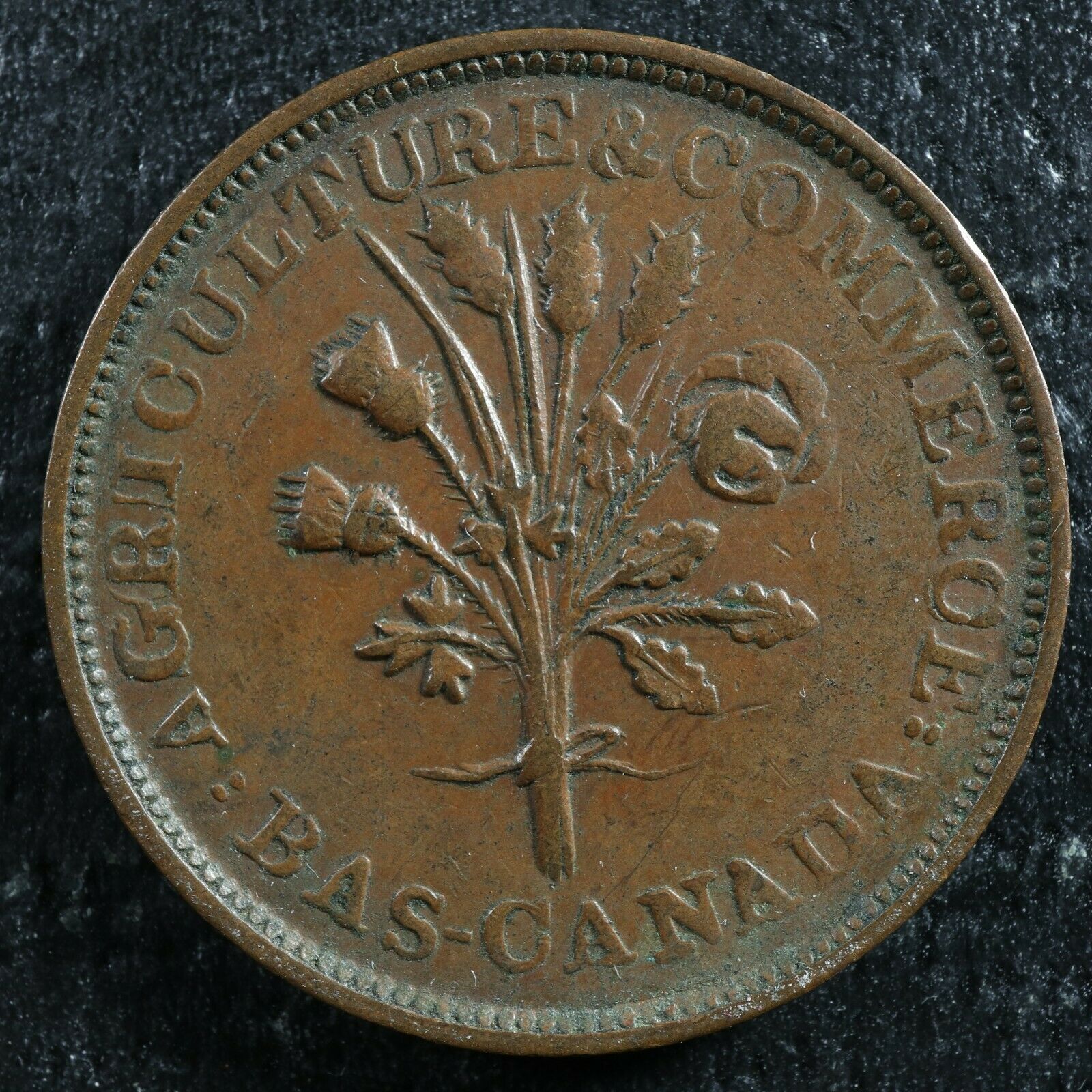 LC-27A1 Bouquet Sou token Montreal Lower Bas Canada Quebec Breton 691 ...