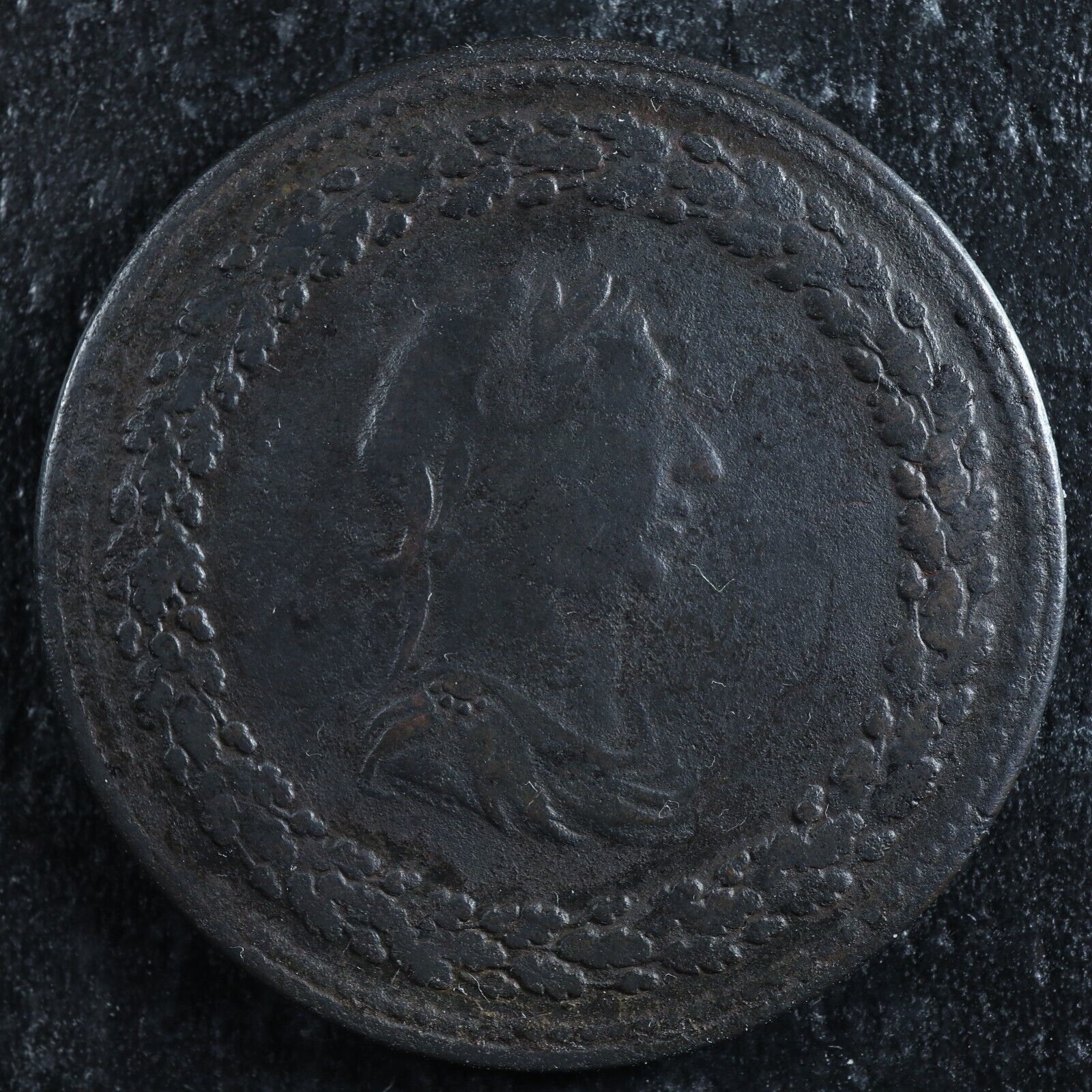 LC-46A1 Halfpenny token 1812 Lower Bas Canada Quebec Tiffin Breton 960 – Jetons Canada