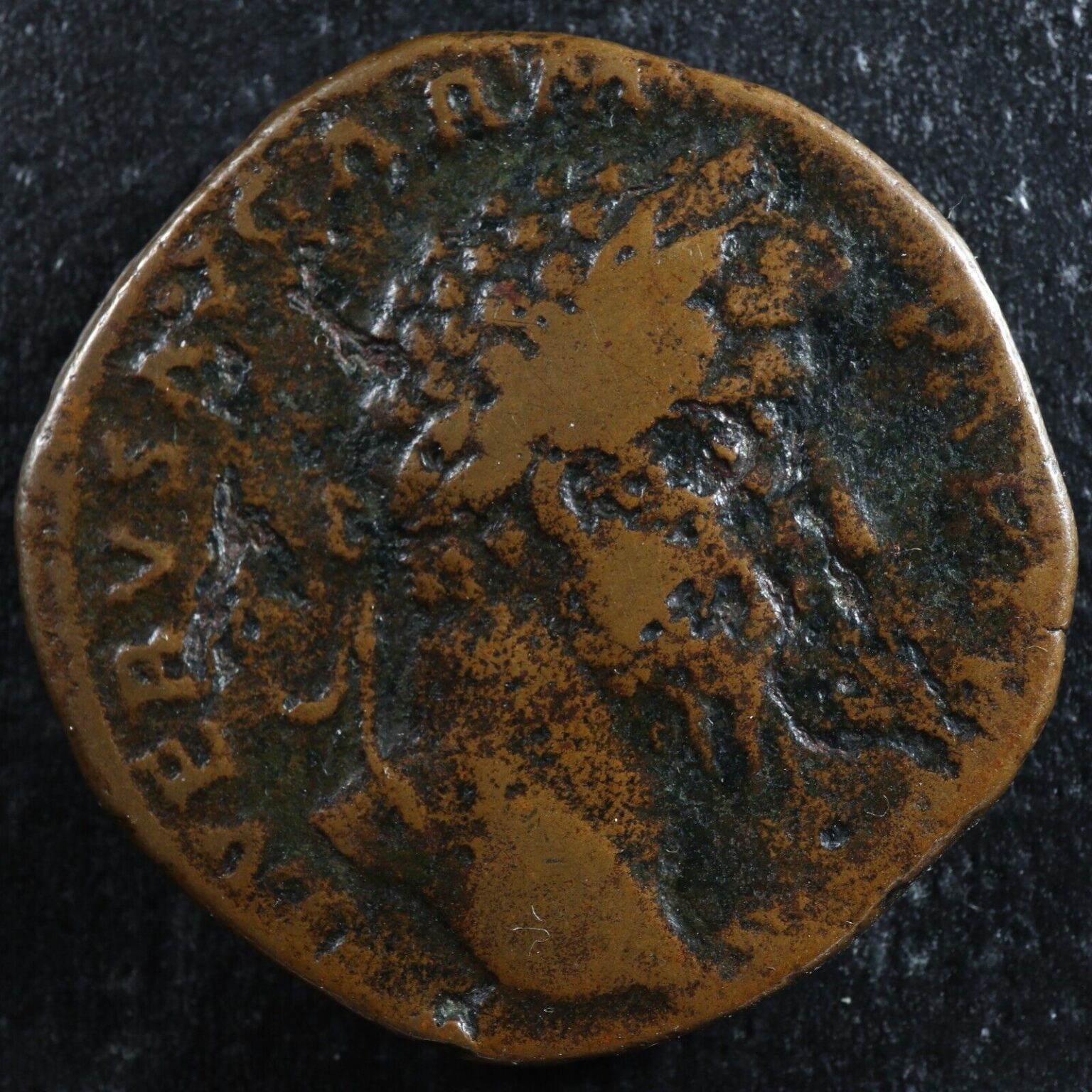 Lucius Verus Sestertius 166 Rome RIC 1456 Victory Palm tree Sesterce ...